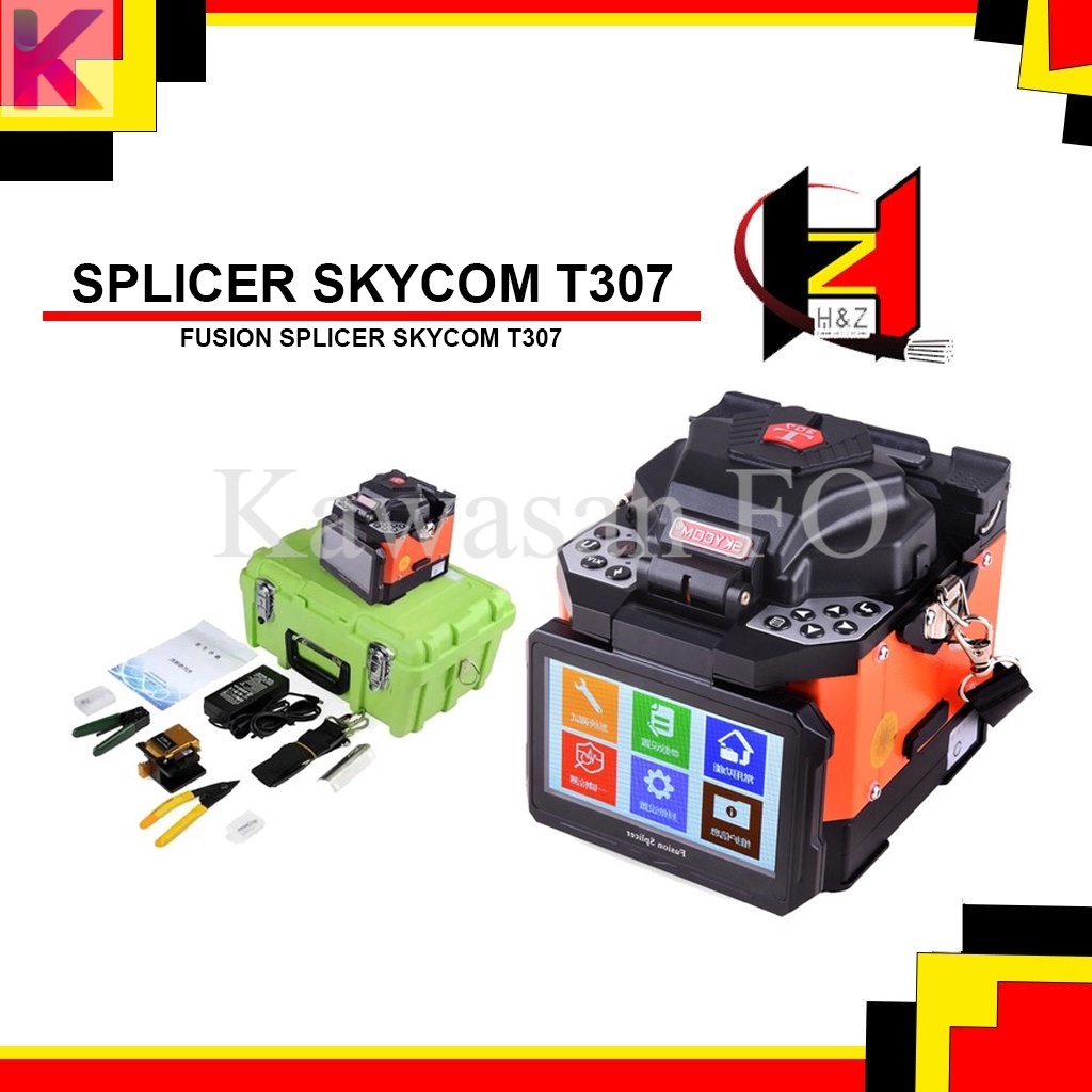 Jual Splicer Skycom T307/Fusion Splicer Skycom T307/Alat Sambung FO ...