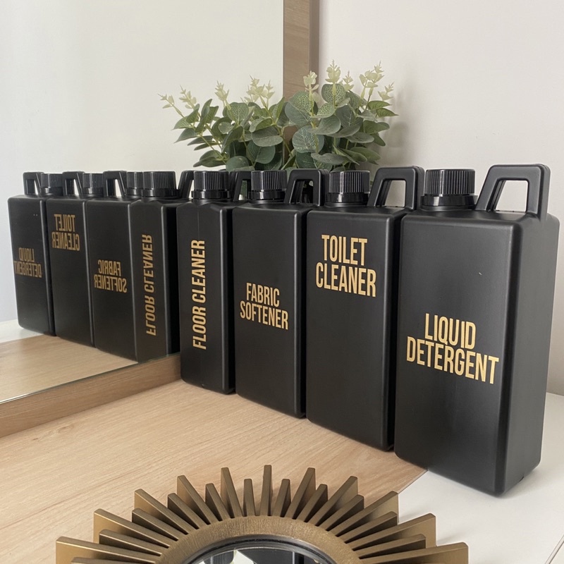 Jual BOTOL REFIL JIRIGEN HITAM 1 Liter FREE STIKER CUTTING (STIKER ...