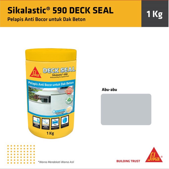 Jual Deck Seal Sikalastic 590 Waterproofing Anti Bocor Dak Beton Atap ...