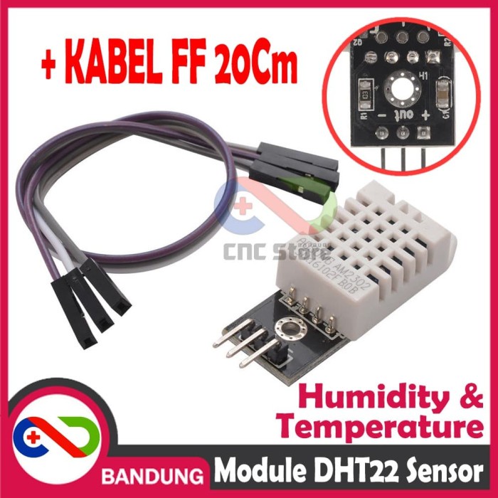 Jual DHT22 AM2302 TEMPERATURE HUMIDITY SENSOR SUHU MODULE FOR ARDUINO ...