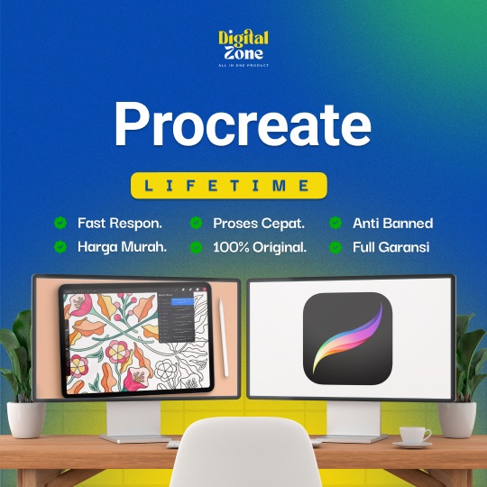Jual PROCREATE IPAD IOS LIFETIME 100% ORIGINAL | Shopee Indonesia