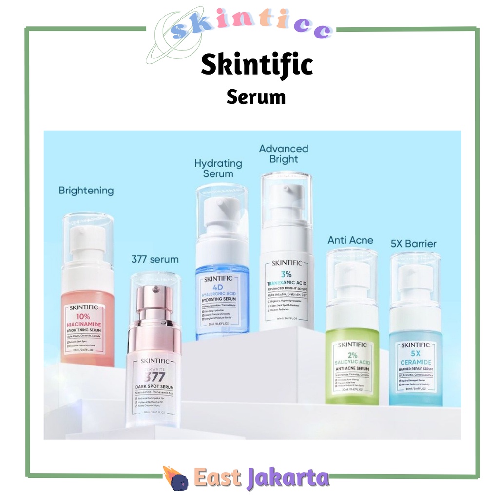 Jual SKINTIFIC 2% SALICYLIC ACID Anti Acne Serum 20ml SKINTIFIC 10% ...