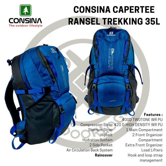 Jual Daypack Consina Capertee 35L | Tas Ransel Consina | Tas Gunung ...