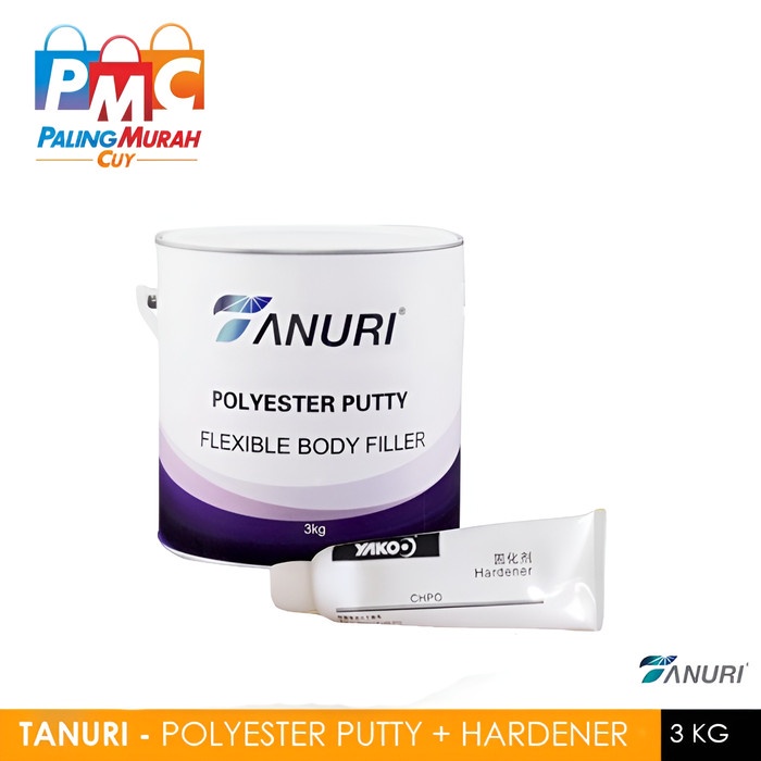 Jual DEMPUL TANURI GALON - TANURI Polyester Putty 3Kg | Shopee Indonesia