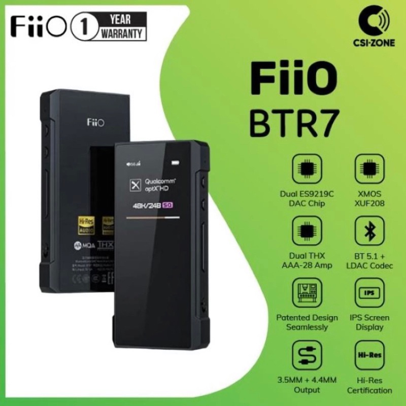 Jual FiiO BTR7 / BTR 7 Portable Bluetooth DAC Amplifier THX MQA (New BTR5) | Shopee Indonesia