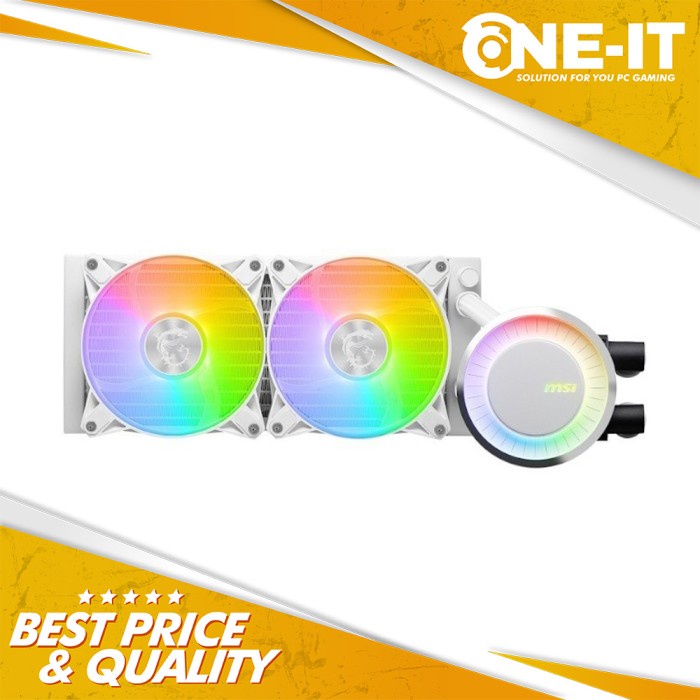 Jual MSI MAG CORELIQUID E240 WHITE LIQUID COOLING CPU COOLER | Shopee ...