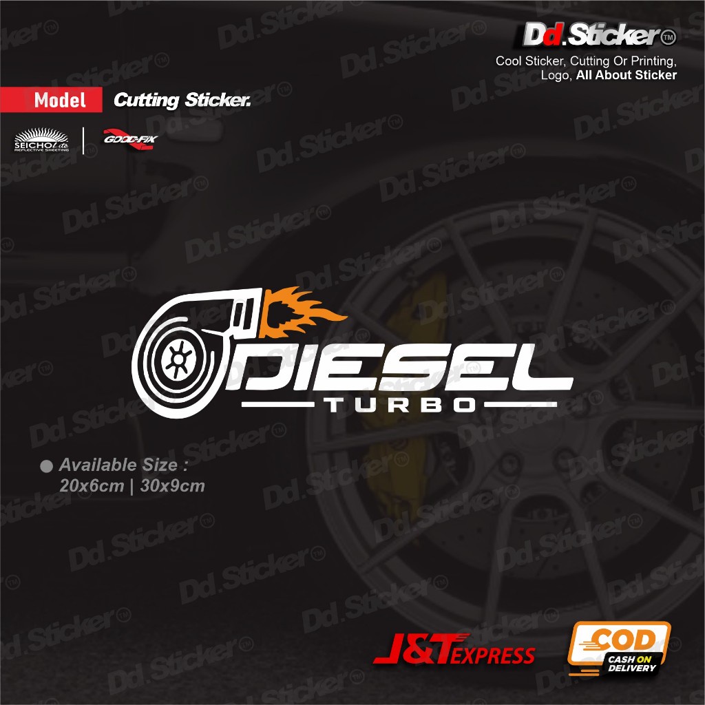 Jual stiker diesel turbo (CUTTING STICKER) | Shopee Indonesia