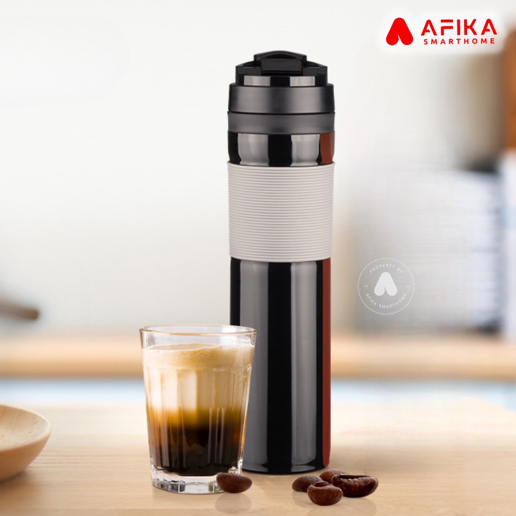 Jual Botol Kopi Travel Mug Portable French Press Coffee Maker 300 ml ...