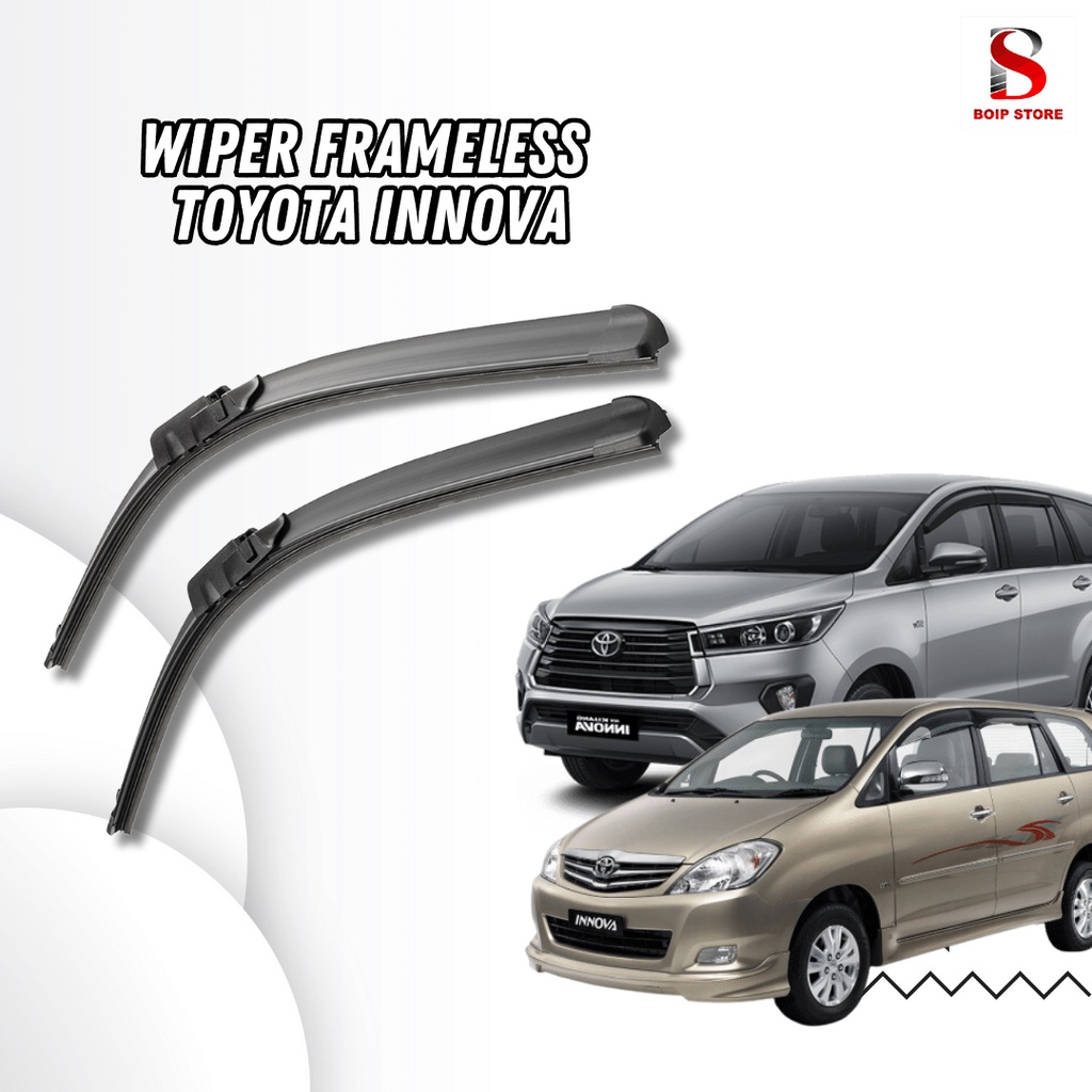 Jual 1 SET (2 PCS) Wiper Toyota Kijang Innova / All New Innova / Reborn / Zenix / Venturer Model ...