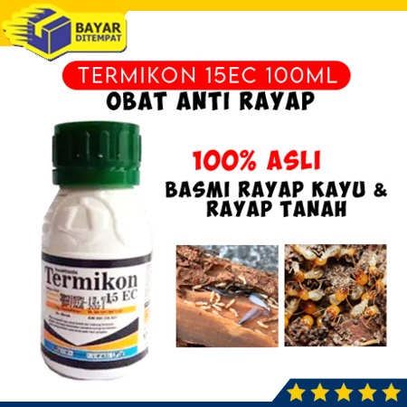 Jual Anti Rayap TERMIKON 15EC 100ml Obat Insektisida Basmi Rayap Kayu Tanah | Shopee Indonesia