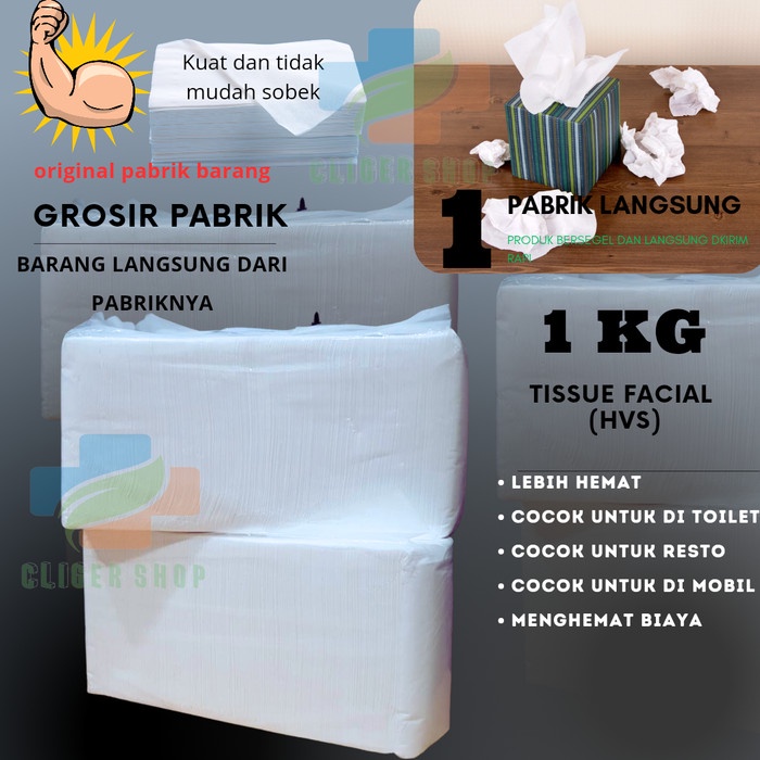 Jual tissue facial 1000 gram / tissue 1000 gram / tissue 1kg | Shopee ...
