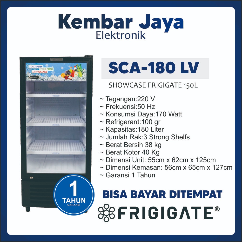 Jual PROMO KULKAS SHOWCASE FRIGIGATE 3RAK COOLER KULKAS PENDINGIN TYPE ...