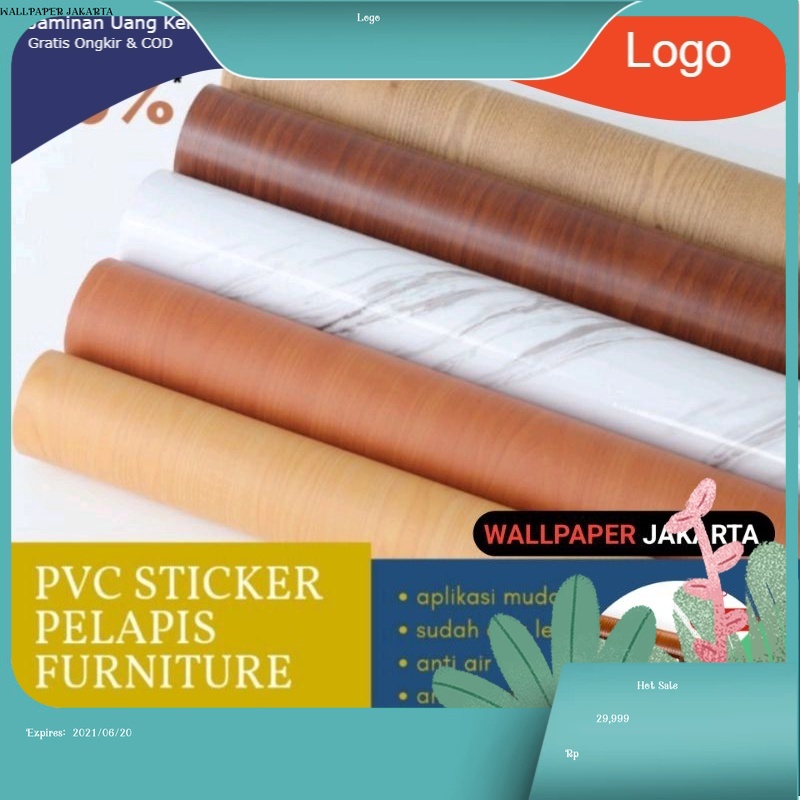 Jual PVC PELAPIS DINDING/PELAPIS MEJA/LEMARI/PINTU/STICKER LANTAI MOTIF ...