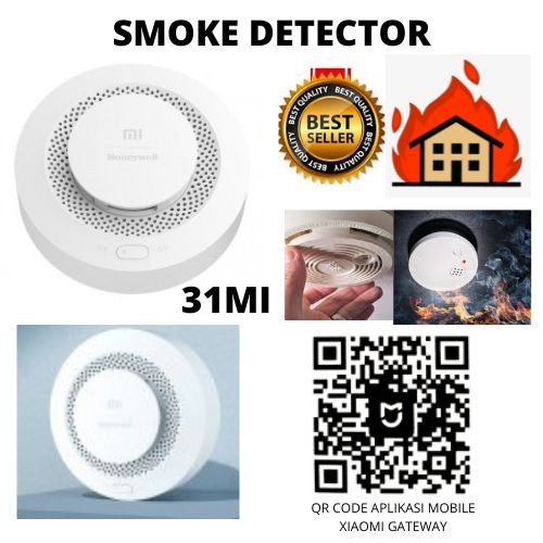 Jual MI31 Smart Fire Alarm Smoke Detector Alat Deteksi Asap MI31 ...