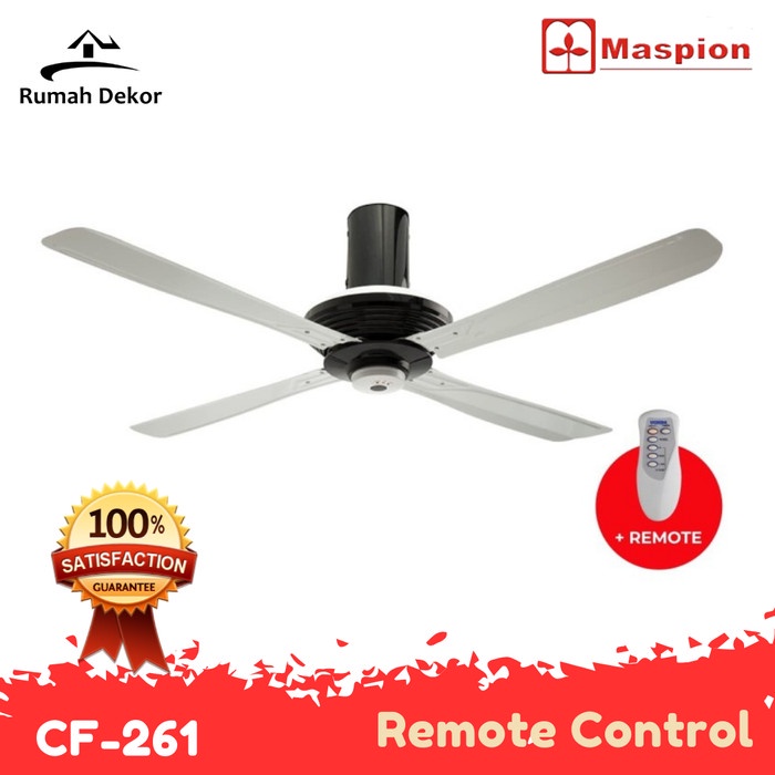 Jual Kipas Angin Plafon Maspion Uchida CF-261 White 56 inch Remote ...
