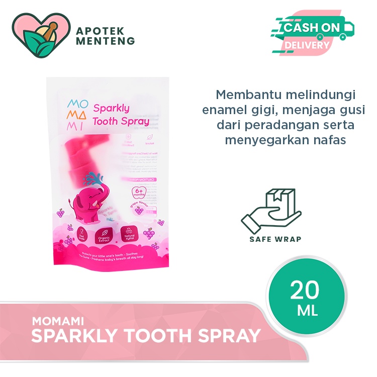 Jual Momami Sparkly Tooth Spray 20 mL - Semprotan Perawatan Gigi Anak ...
