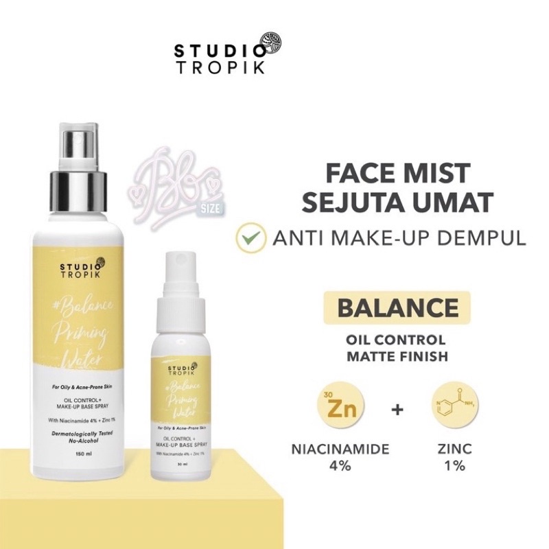 Jual STUDIO TROPIK Priming Water DreamSetter Rescue Rx Daily Satin Balance Flawless Original ...