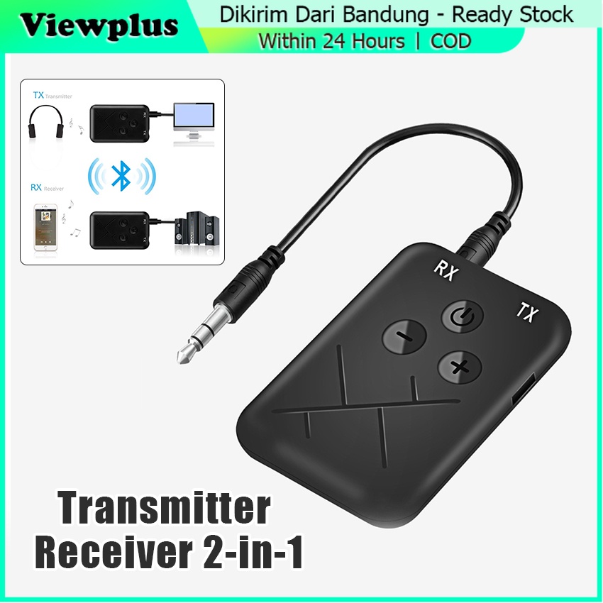 Jual Bluetooth 2 in 1 Transmitter Receiver TV Audio Music | Shopee ...