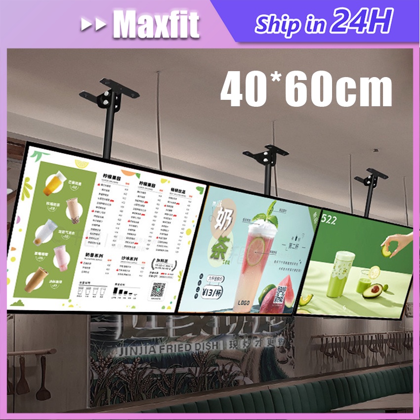 Jual Led Menu Display Board Light Box Menu Food Kopi Papan Menu Gantung ...