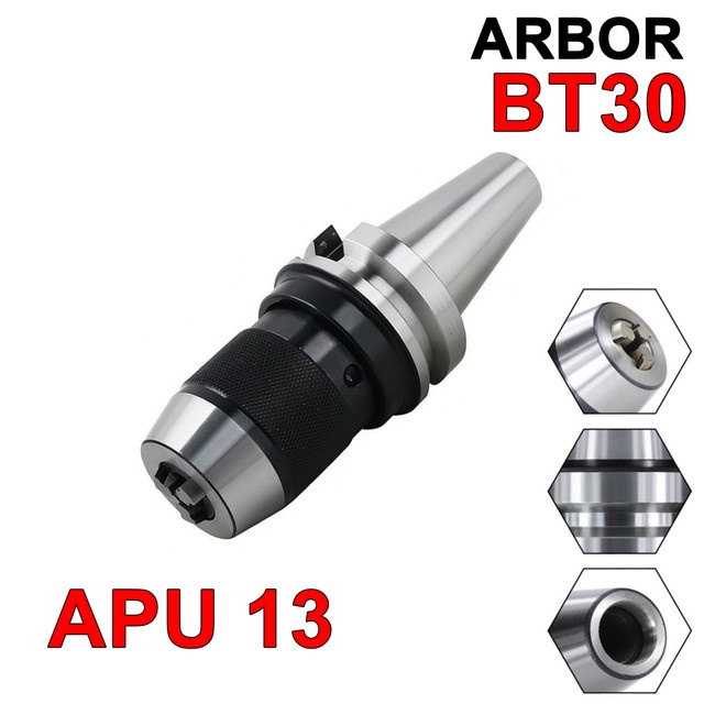 Jual Arbor BT30 APU 13 Chuck Drill BT 30 APU13 Milling 13 mm CNC | Shopee Indonesia