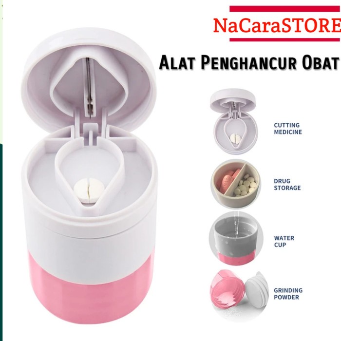 Jual Alat Penghancur Penumbuk Penghalus Obat Pil Tablet | Shopee Indonesia