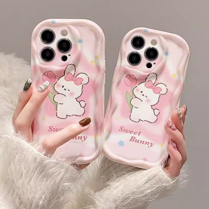 Jual Pink Bunny Phone Case for Samsung A54 A53 A52 A52s A14 A13 A12 A22 ...