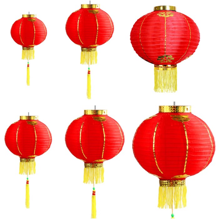 Jual GROSIR Lampion Parasut Outdoor Kain Merah Lampion Imlek Murah ...