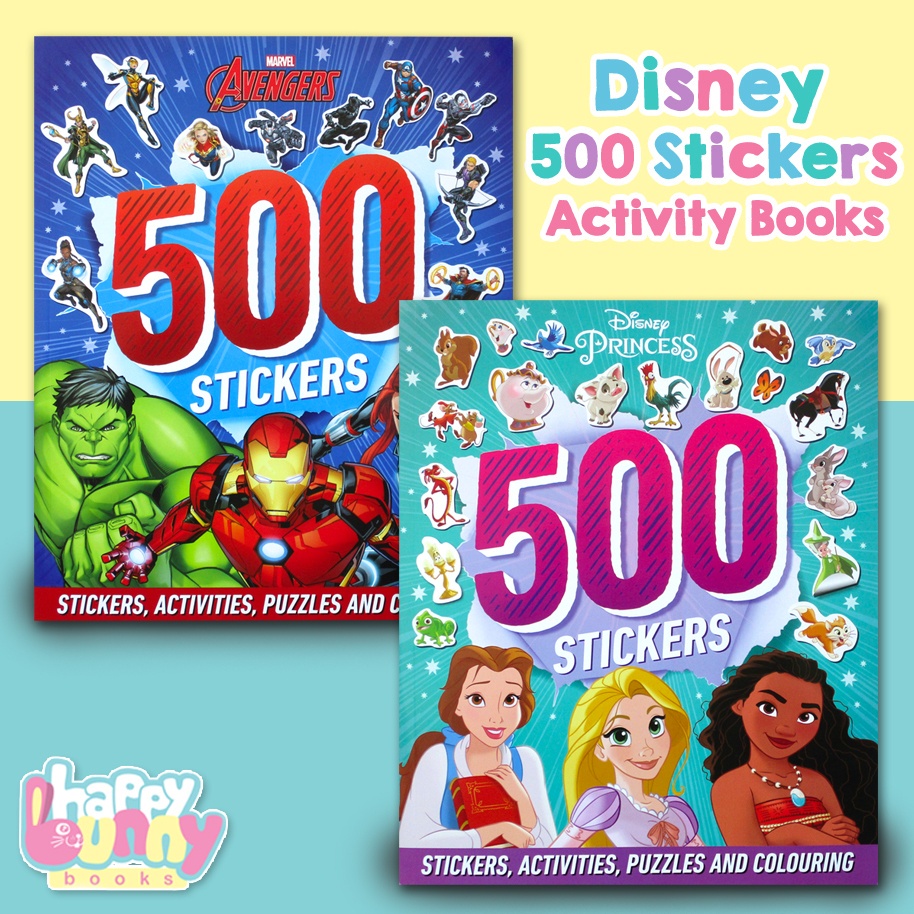 Jual [Autumn] Disney Princess / Marvel Avengers 500 Stickers Activity ...