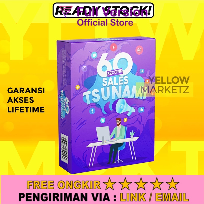 Jual BEST SELLER TSUNAMI 60 Seconds Fast & Easy Desain Pack Sosial ...