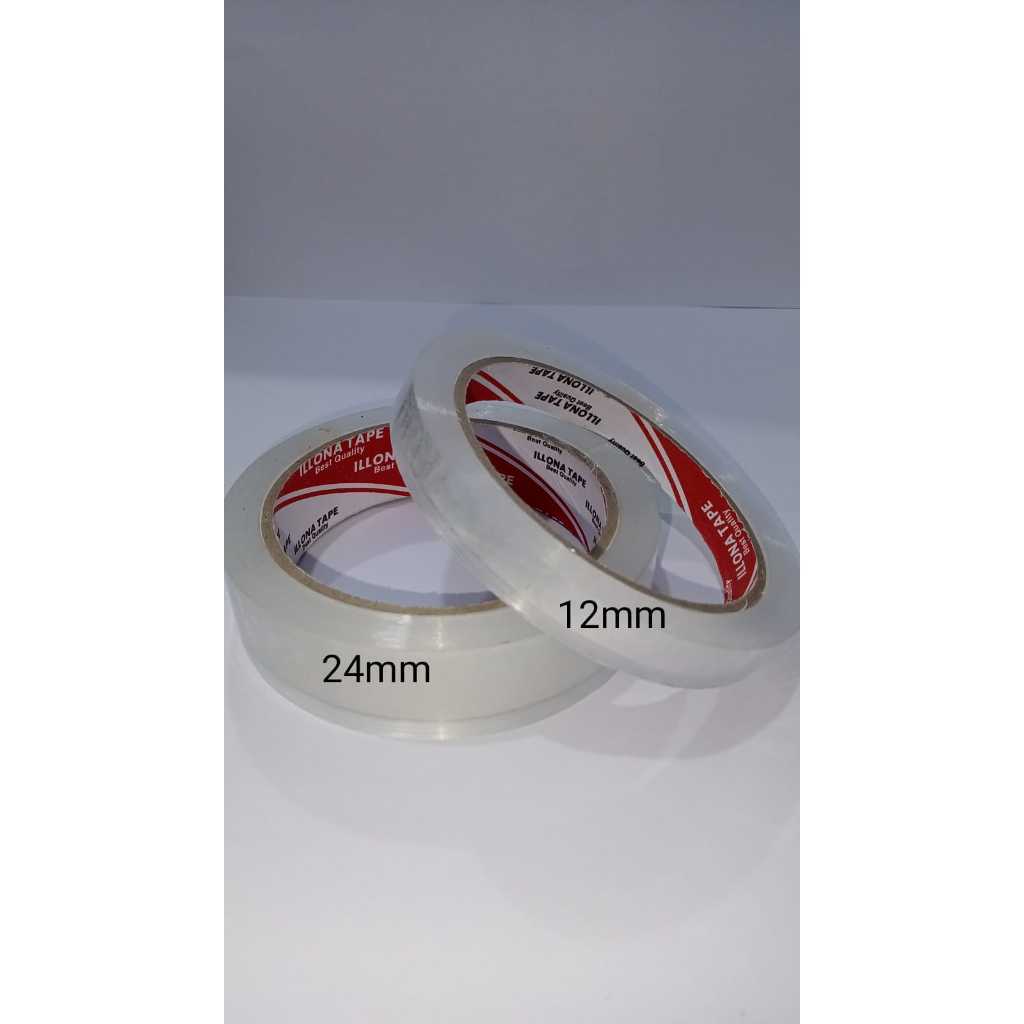 Jual Isolasi 1 Inci Bening ILLONA (24mm x 60yard) | Shopee Indonesia