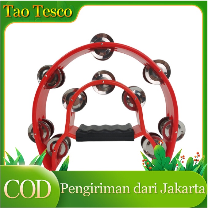Jual AQSY9' Alat Musik Tamborin Tambourine Double Ring Kecrekan ...
