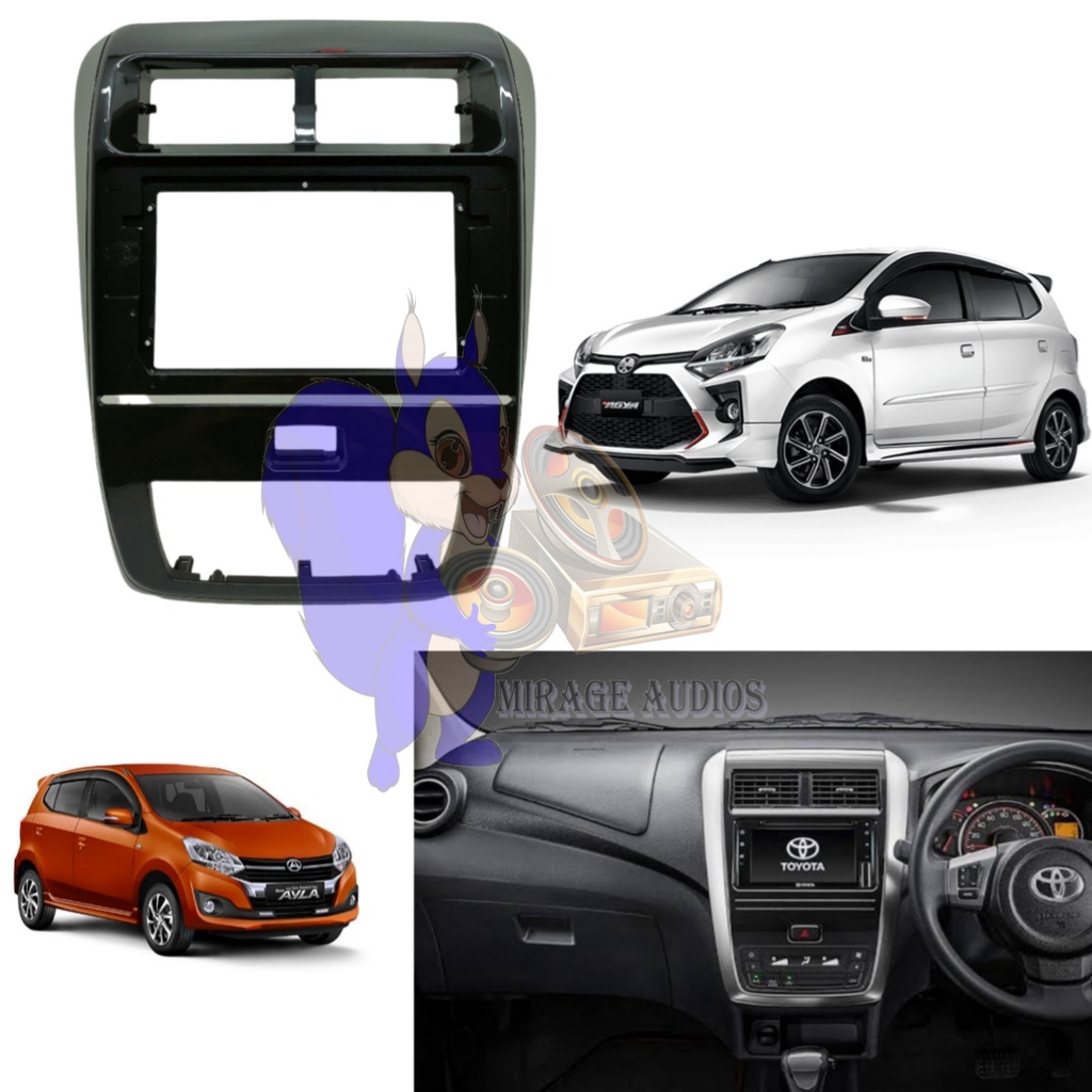Jual Frame Panel Head Unit Android Agya - Ayla 2020 up 10 inch | Shopee ...