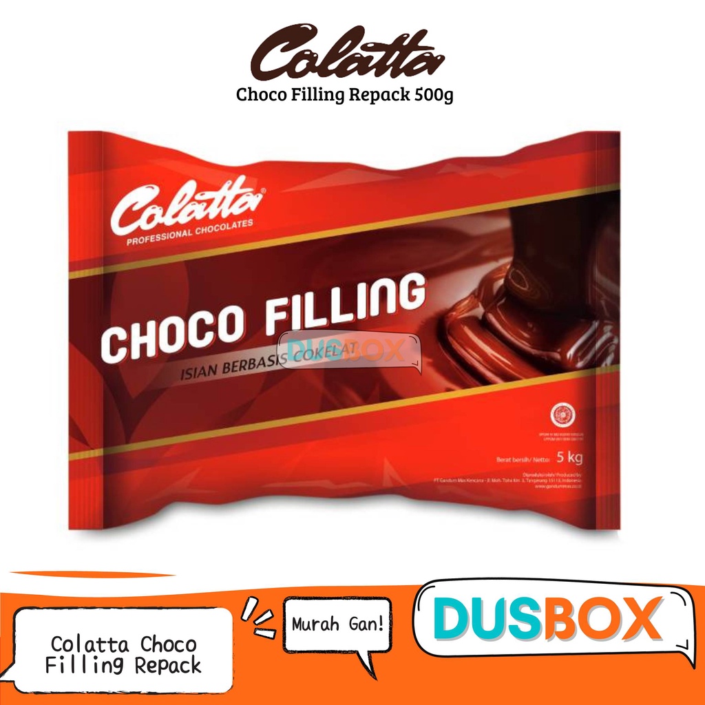 Jual Colatta Choco Filling Repack 500g/ Coklat Collata / Choco Filling ...