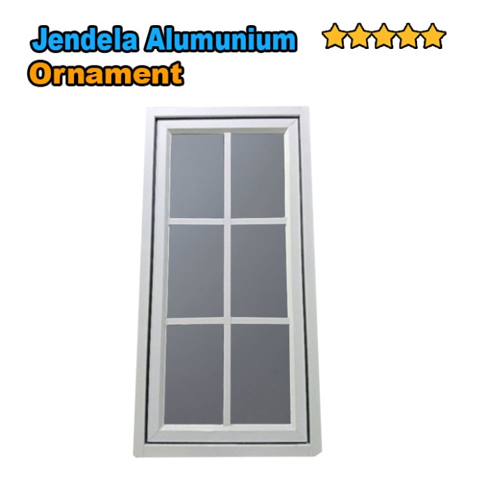 Jual Jendela aluminium | kusen alumunium 120x40 ornament | Bovenli ...