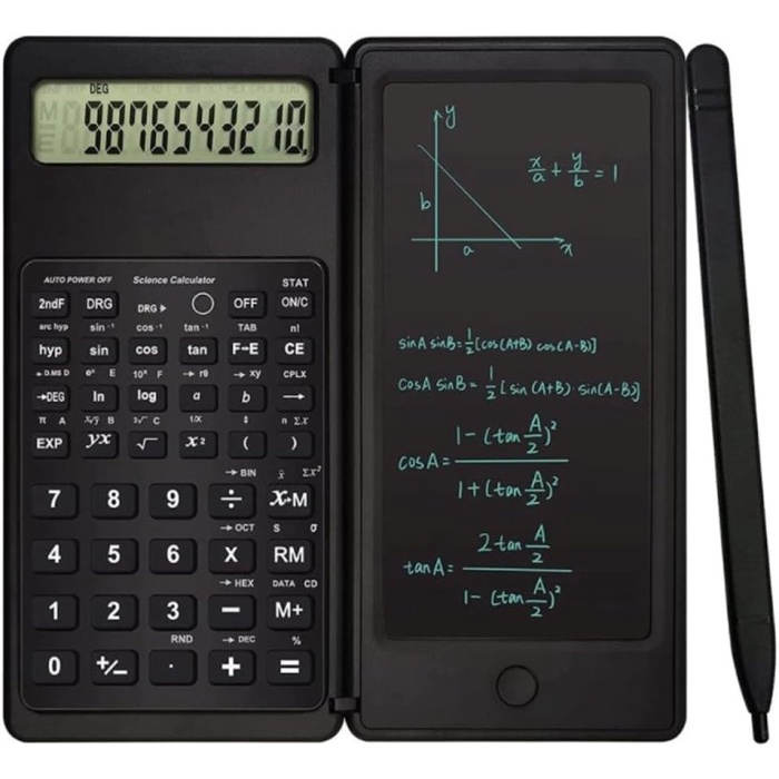 Jual Kalkulator Lipat Calculator ilmiah Scientific E-Writer LCD Note Pen S9 | Shopee Indonesia
