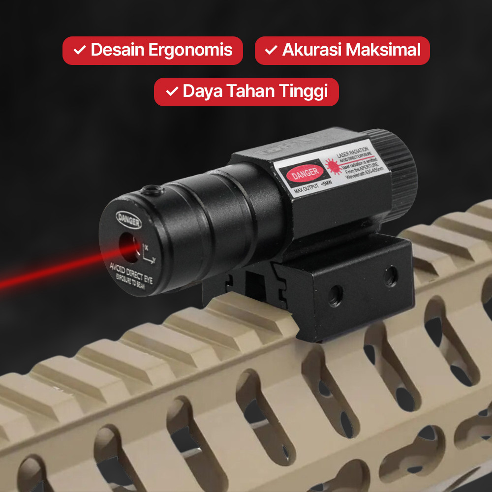 Jual TaffLED Tactical Red Dot Laser Gun Mount Airsoft Rifle 11/20mm - HJ11 | Shopee Indonesia