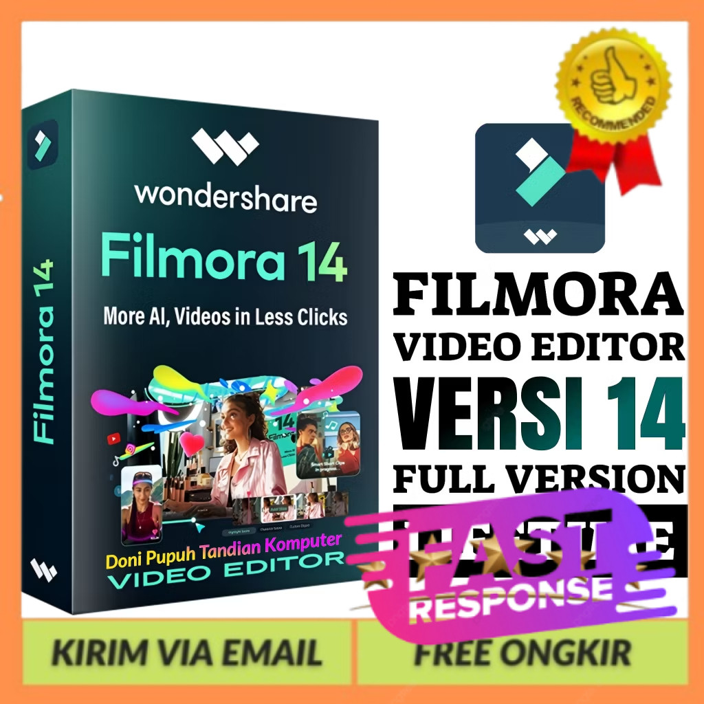 Jual Filmora Video Editor Full Version Lifetime + Video Install | Shopee Indonesia