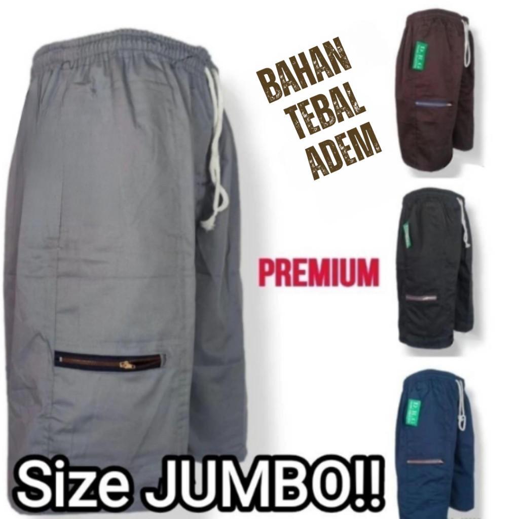 Jual CELANA KOLOR PRIA 3/4 JUMBO MESTAK TEBAL BAPAK- BAPAK | Shopee ...