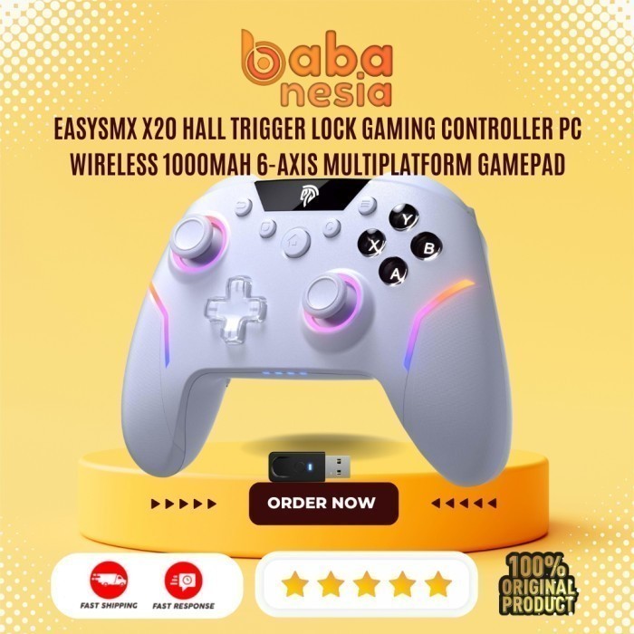Jual EasySMX X20 Hall Trigger Lock Gaming Controller PC Wireless 1000mAh 6-Axis Multiplatform ...