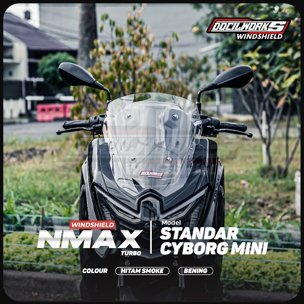 Jual AIS09 Docilworks - Visor Windshield STANDAR CYBORG MINI CEPER NMAX ...