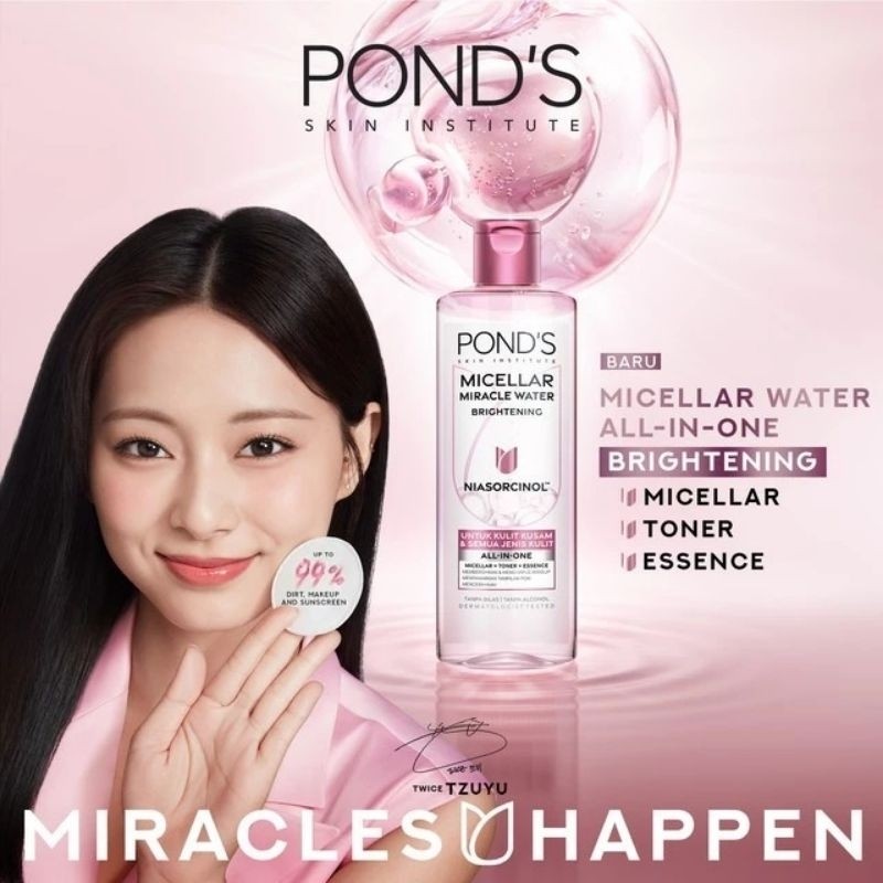 Jual POND's Micellar Miracle Water Brightening - Menghapus makeup ...