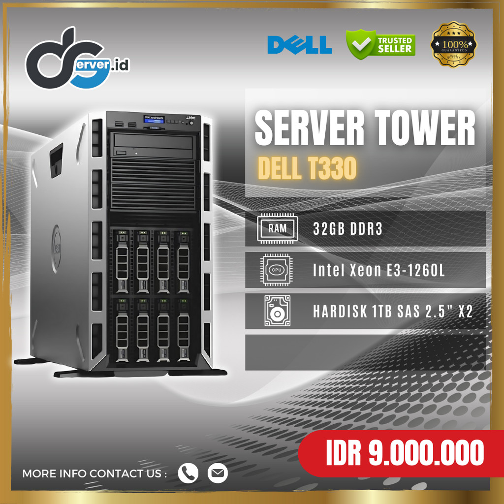 Jual DELL PowerEdge T330 Tower Server | Shopee Indonesia