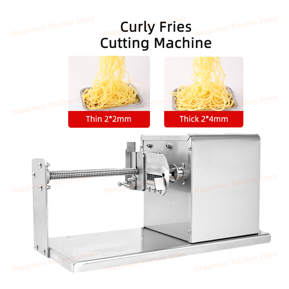 Jual Electric Potato Cutter, Potato Curly Fries Cutting Machine ...