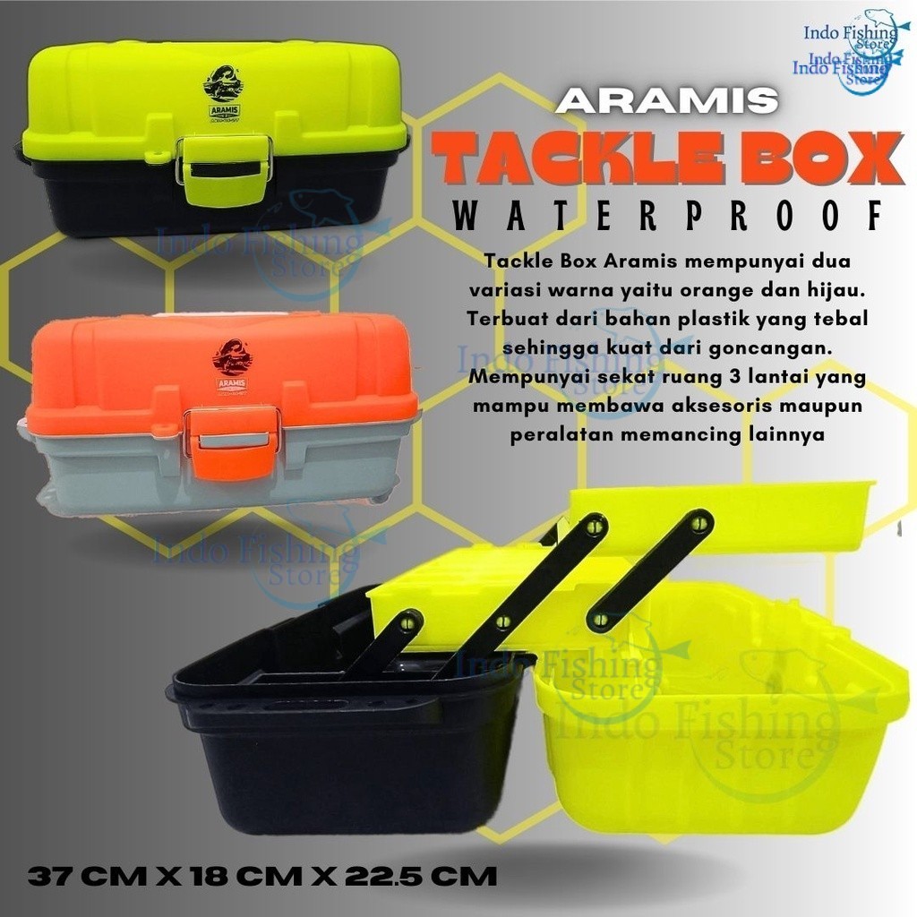 Jual Tackle Box 6200 Aramis Kotak Alat Perkakas Mancing 3 Tingkat Tiga ...