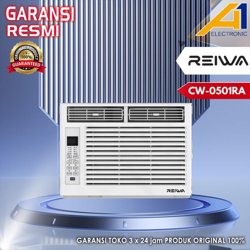 Jual AC Window REIWA CW-0501RA / CW0501RA 0,5 PK 370 Watt Low Watt ...