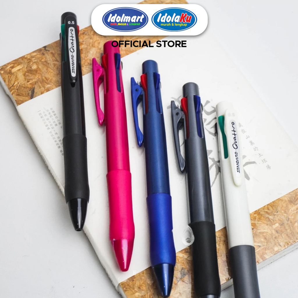 Jual IDOLMART STANDARD Quattro Pulpen 4 Warna Satuan Bandung | Shopee ...