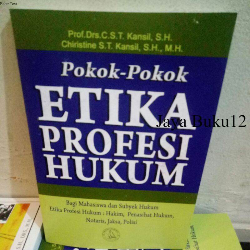 Jual Buku Etika ProFesi Hukum by Kansil | Shopee Indonesia