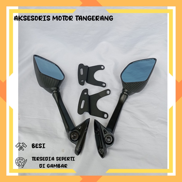 Jual BRAKET XMAX SPION R25 BRACKET XMAX CONNECTED KACA BIRU PANJANG ...
