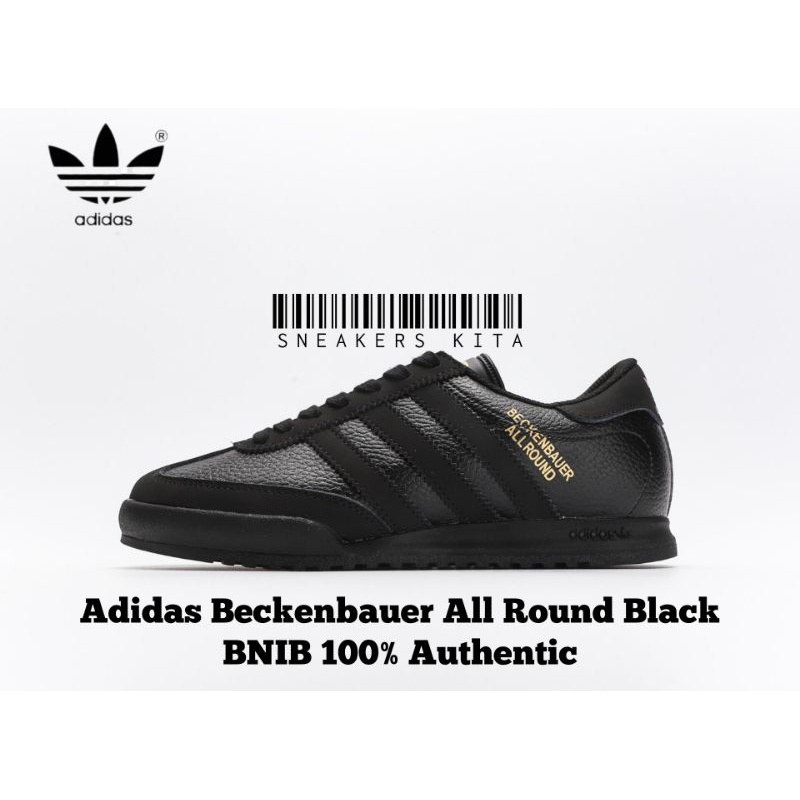 Jual Sepatu Adidas Beckenbauer All Round Black Gold Made In Indonesia ...