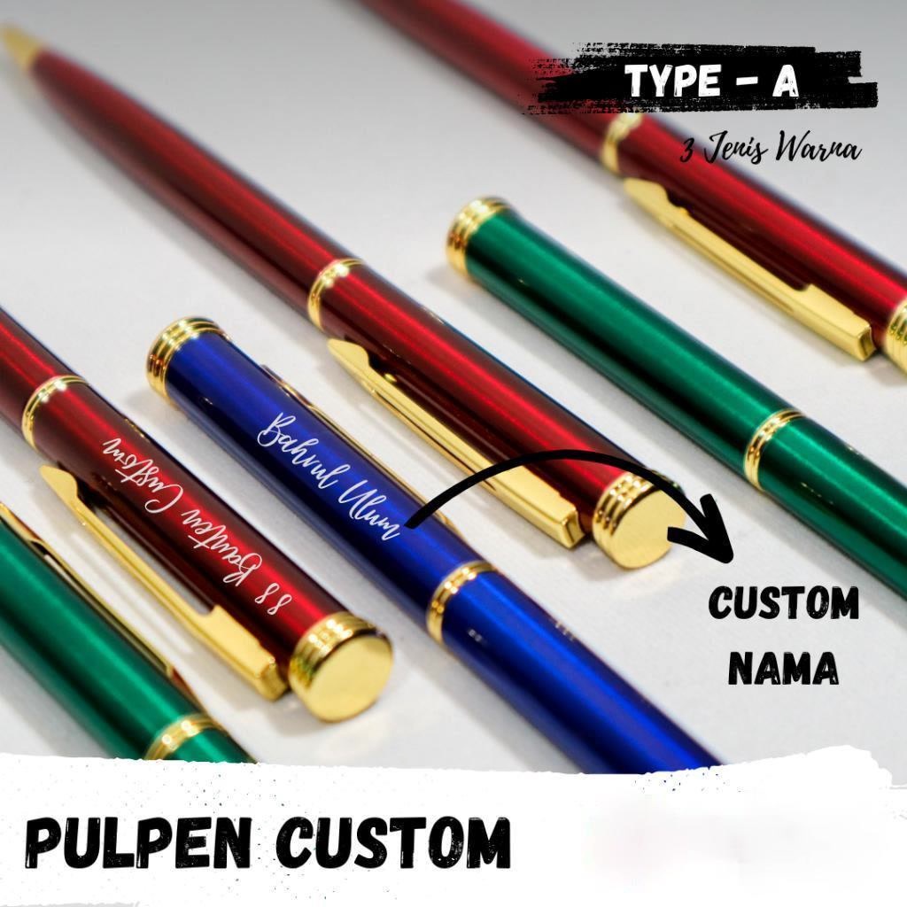 Jual Pulpen FREE Grafir Nama Ballpoint Custom Nama / Pen Metal / Pulpen ...